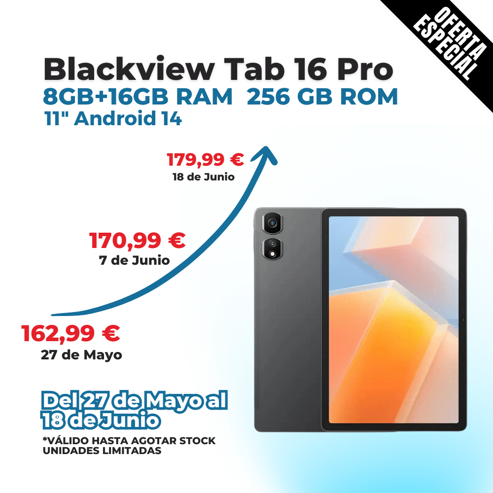 Tablet Blackview Tab 16 Pro | 24 GB RAM 256 GB ROM- Blackview® by ...